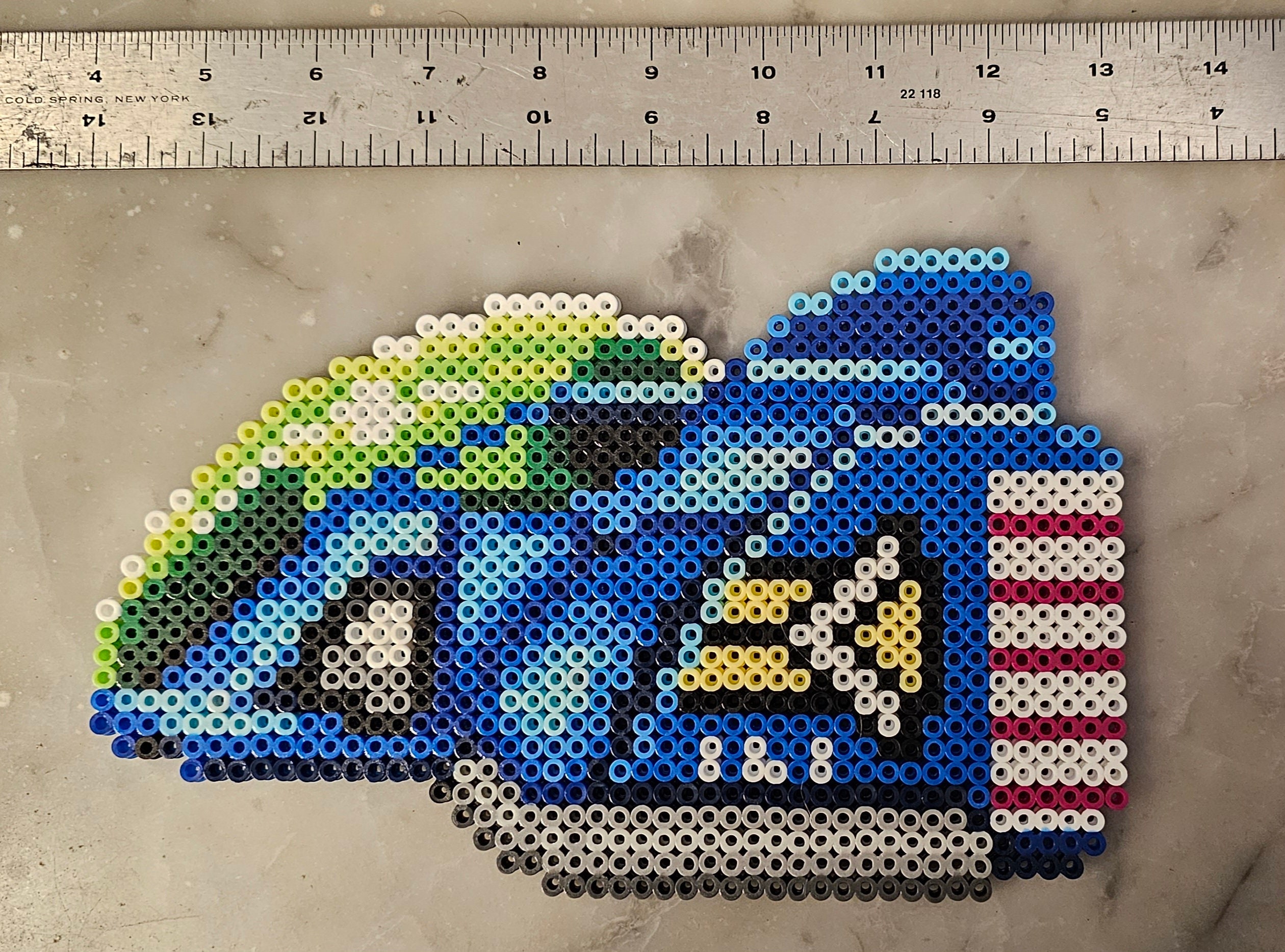 F-zero Blue Falcon Inspired Pixel Art - Etsy