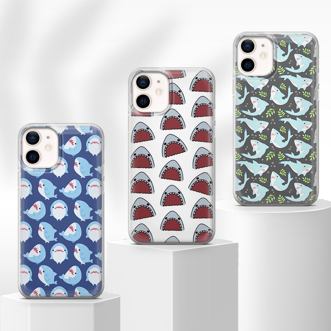 Sea Shark Phone Case Ocean Animal Cover Fit for iPhone 15 Pro Max, 14 ...