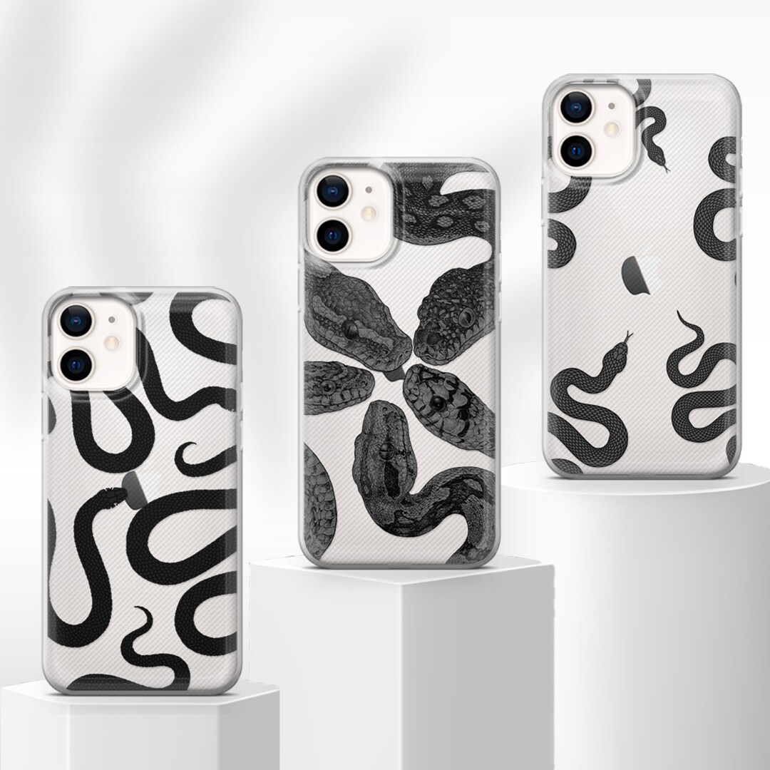 Black Snakes Phone Case Horror Gothic Cover Fit for iPhone 15 Pro Max ...