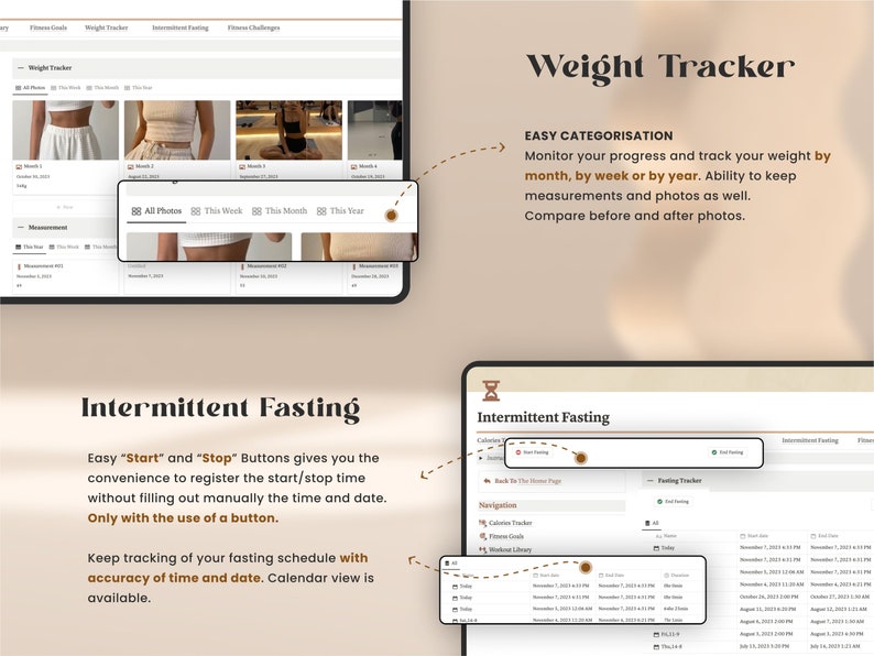 Notion Template Fitness Planner 2024, Digital Fitness Planner, Gym ...