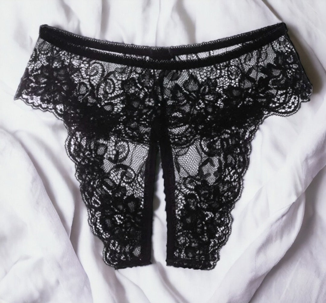Large Tempting Lace Erotic Thong Open Panties G-string - Etsy