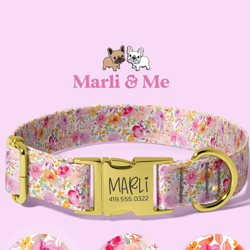Spring Dog Collar - Etsy