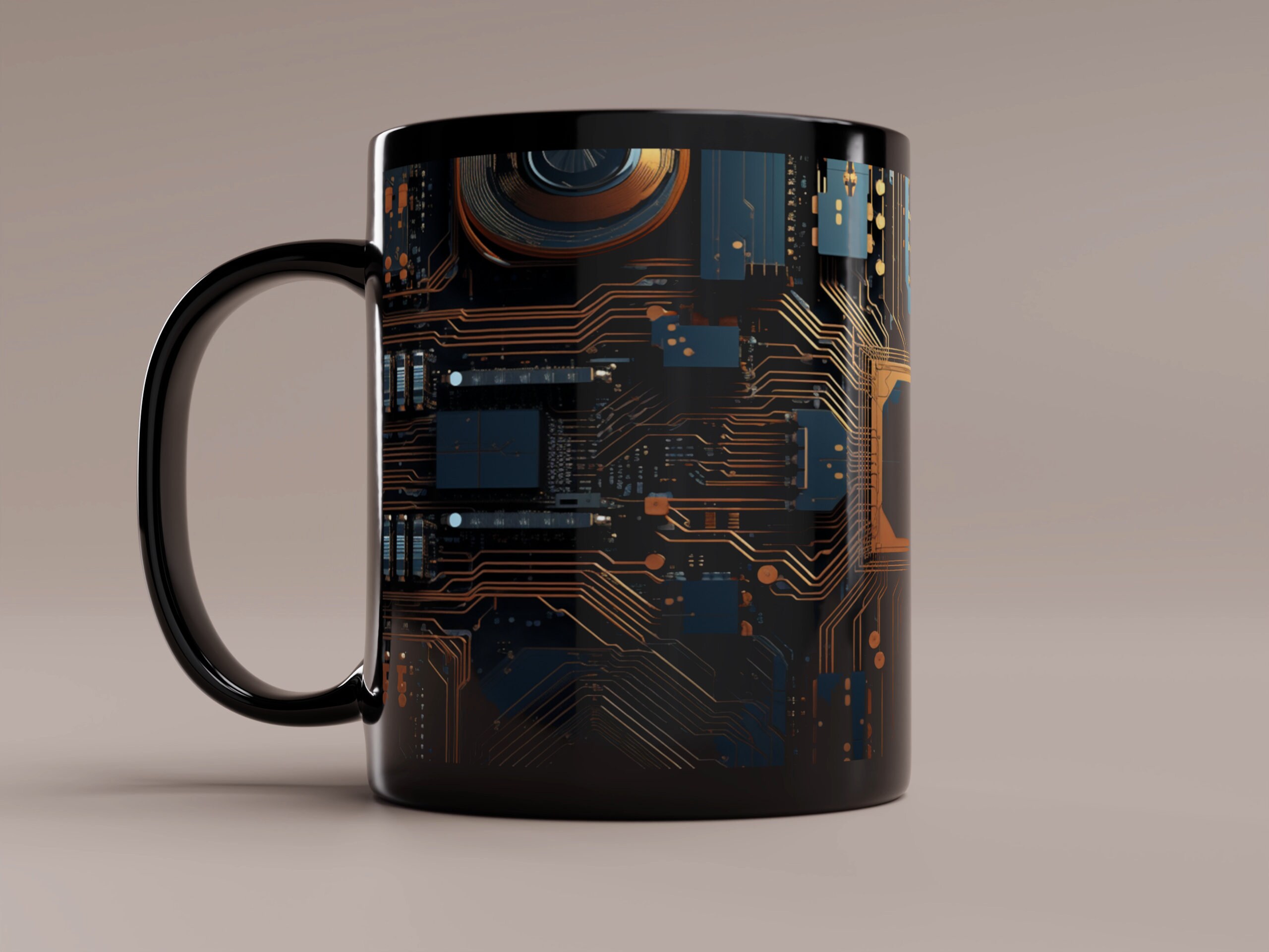 Circuit Board Mug, Technology Mug, Futuristic Mug, Geometric Mug ...
