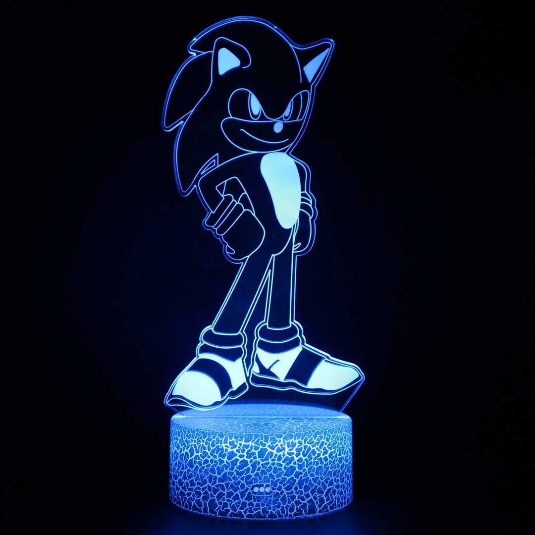 3D Lamps Sonic the Hedgehog Standing - Etsy