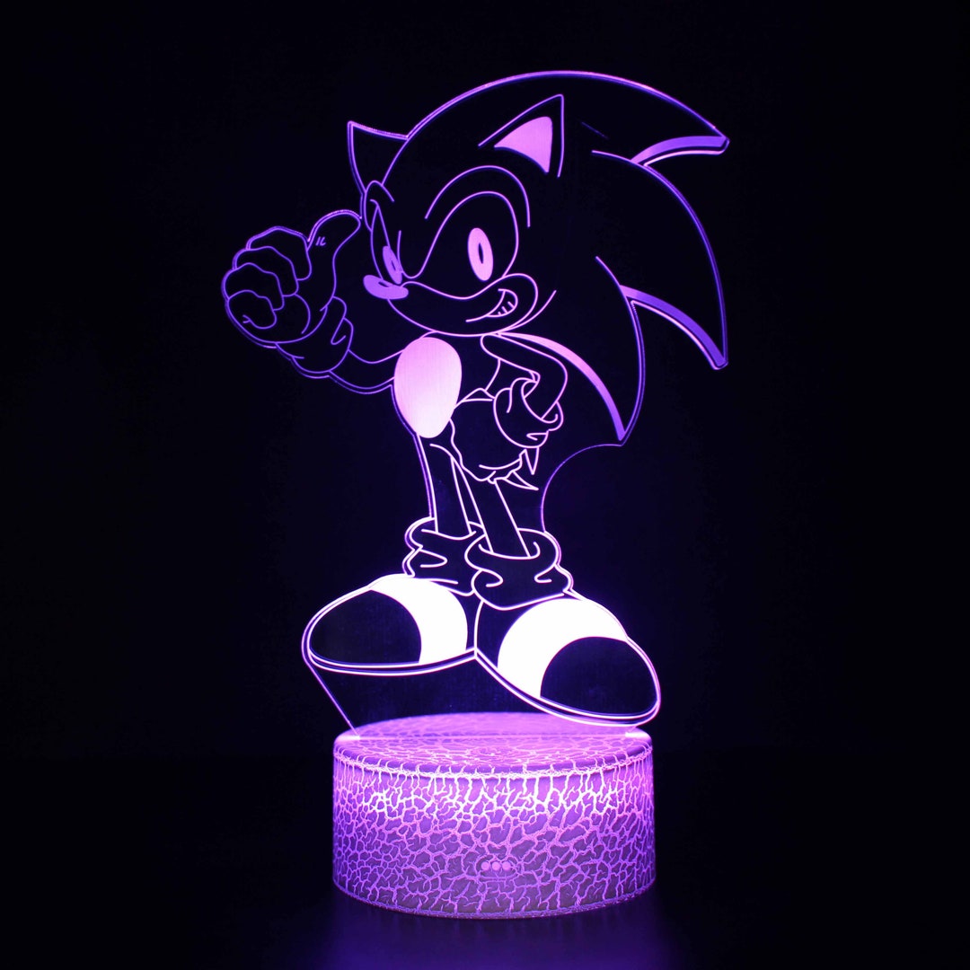 3D Lamps Sonic the Hedgehog - Etsy