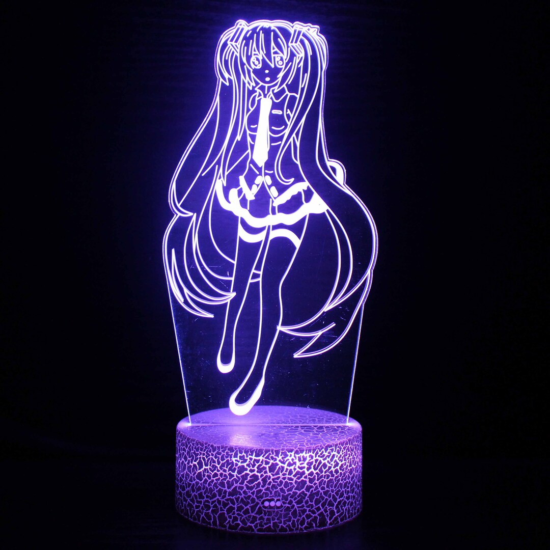 3D Lamp Hatsune Miku - Etsy