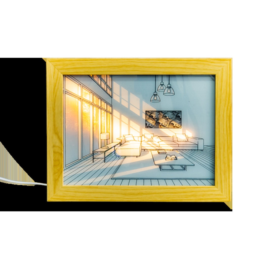 Light up Picture Frame L Shaped Couch - Etsy