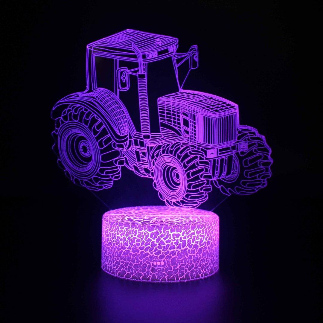3D Lamp Tractor Small Wheels - Etsy