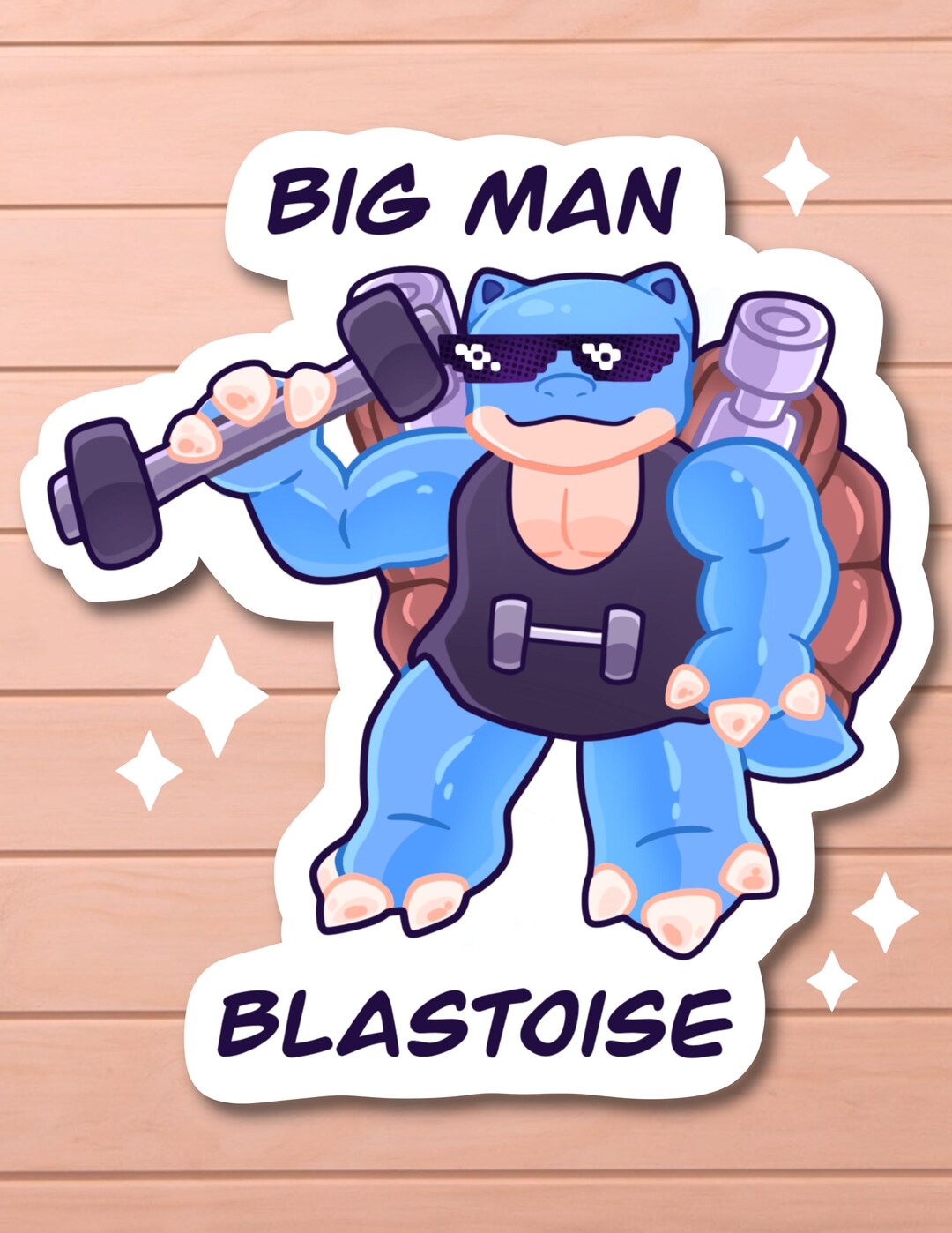Big Man Blastoise Meme Sticker - Etsy