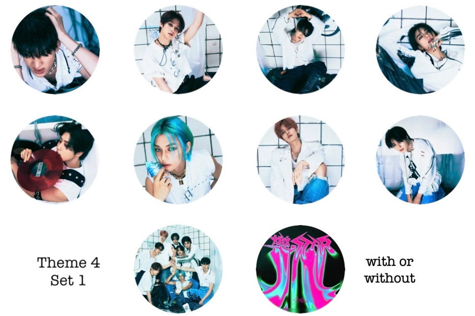 Stray Kids 樂-star rockstar Badge Pin Set - Etsy