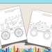 Monster Truck Dot to Dot Worksheets: Kids Activity (PDF & JPG) - Etsy