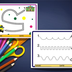 Pencil Control Worksheets for Kids Tracing Skills Activity Printable ...