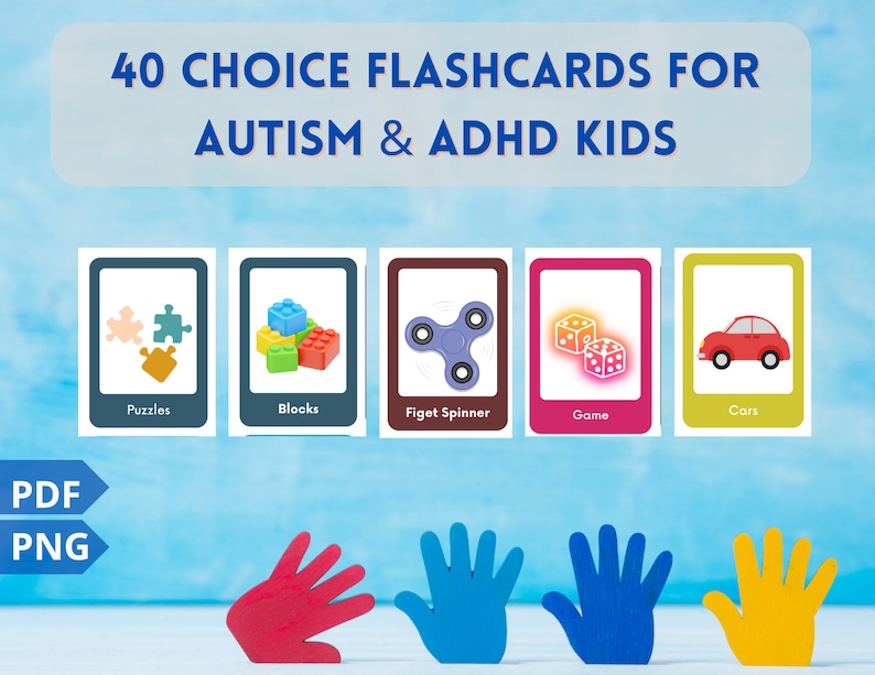 Choice Flashcards for Kids With Autism and ADHD Printable Learning PDF ...