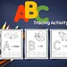 ABC Tracing, Coloring Letters for Kids, Ages 4-8, Printable JPG, Pdf ...