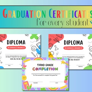 Preschool & Kindergarten Graduation Certificates | Printable Diplomas ...