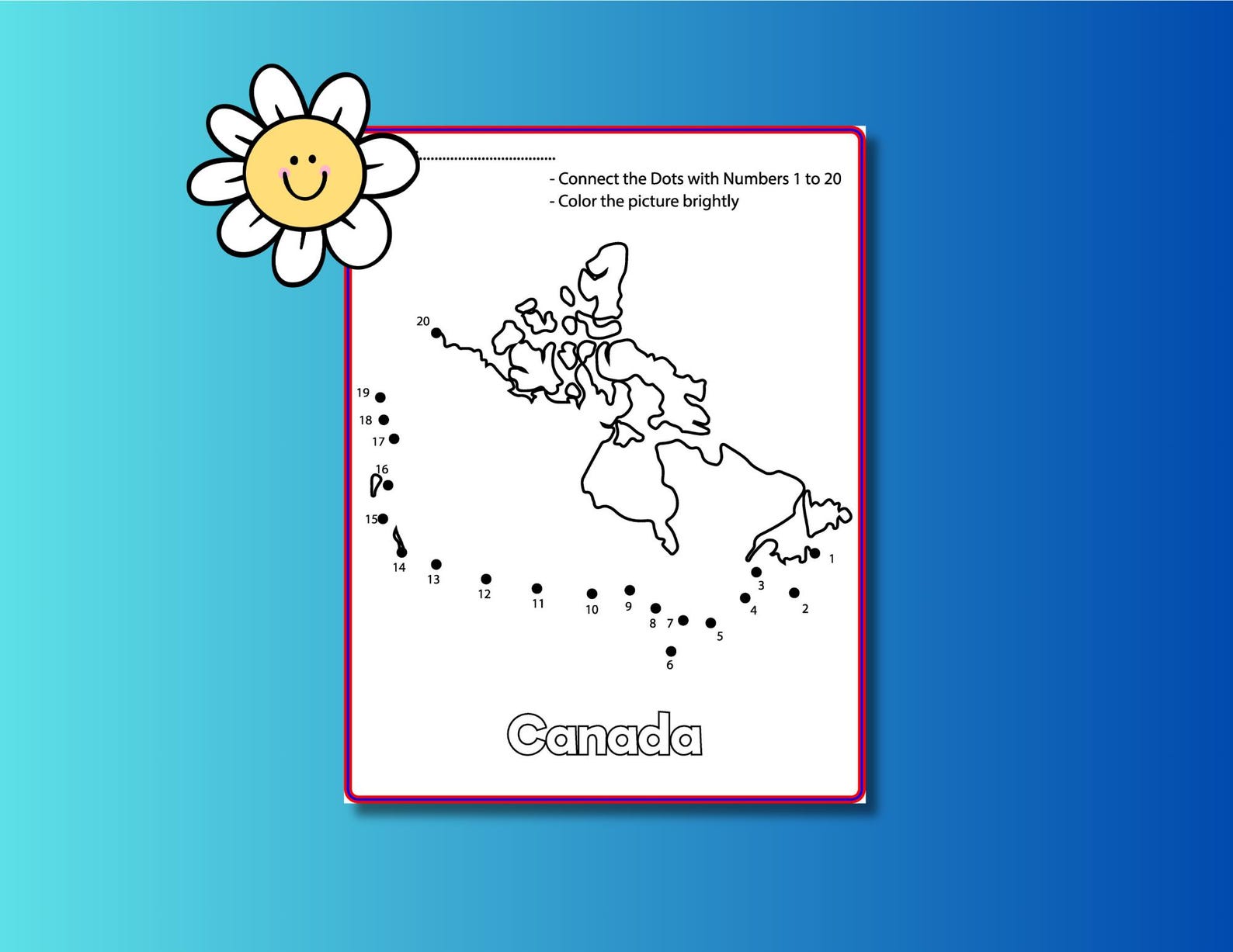 Maps Activities, 1-20 Dot to Dot, 8 Pages, Great for Geography ...