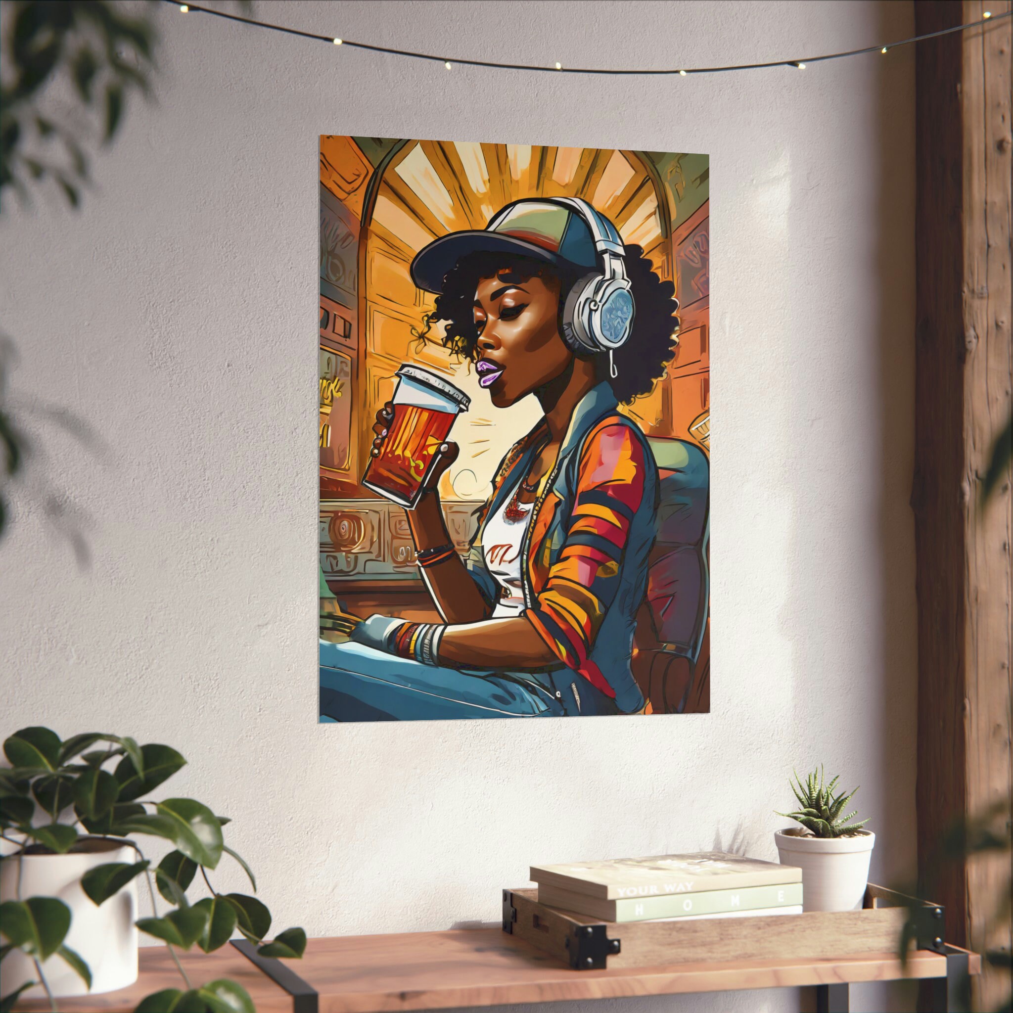 Black Woman Rapper Poster | Black Wall Art | Hip Hop Art | Modern Home ...