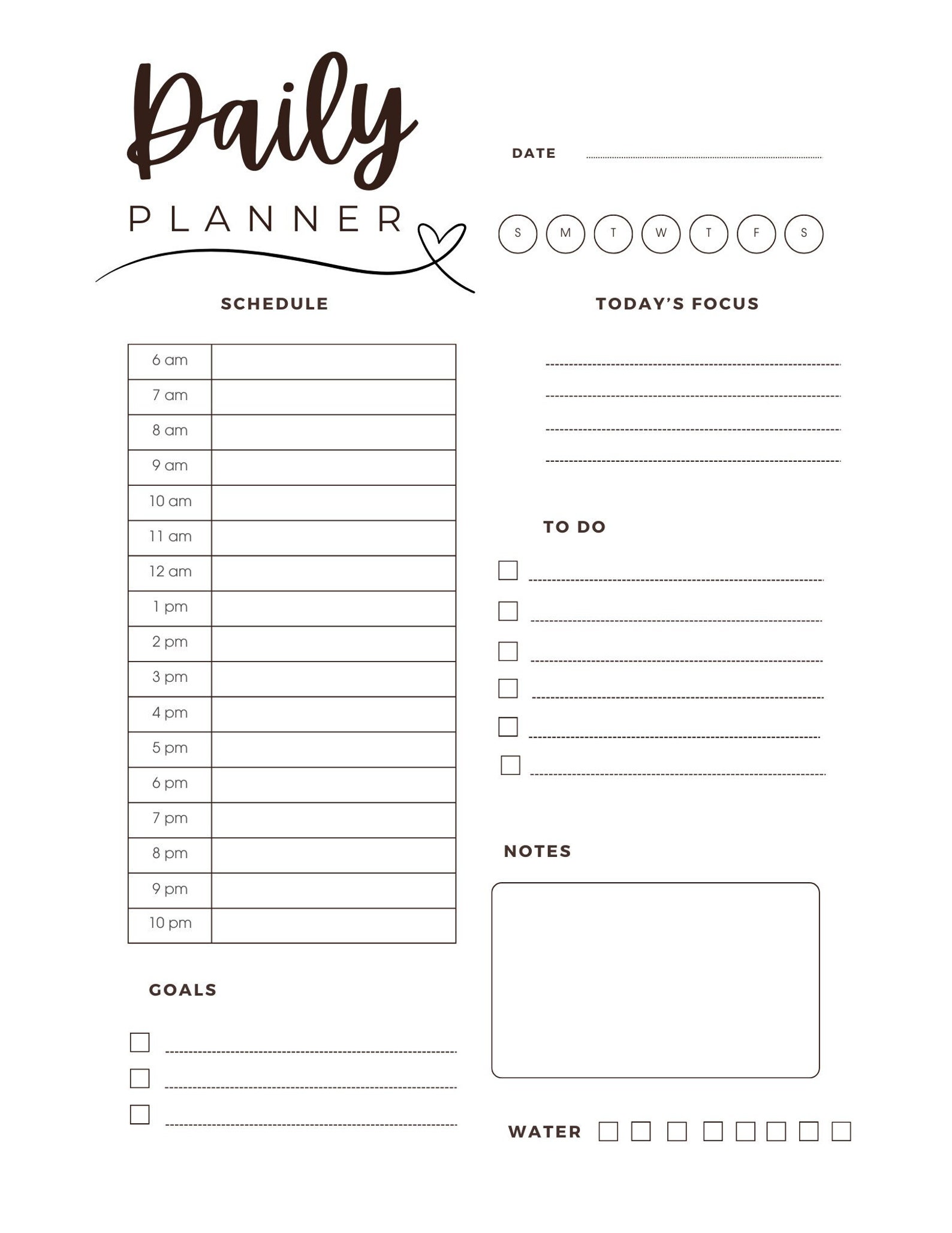 Daily to Do List Scheduler, Time Blocked Task Planner Notepad - Etsy