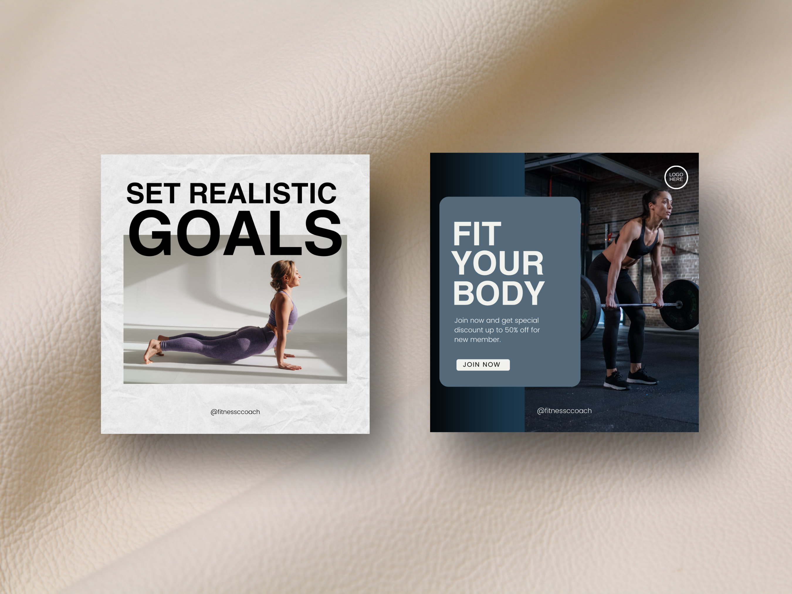 Fitness Instagram Template Gym Personal Trainer Health - Etsy