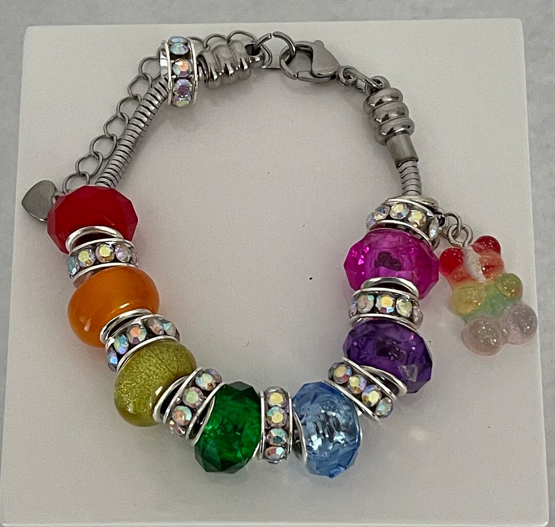 Gummy Bear Bracelet | Rainbow Gummy Bear Bracelet | Colorful Bracelet ...