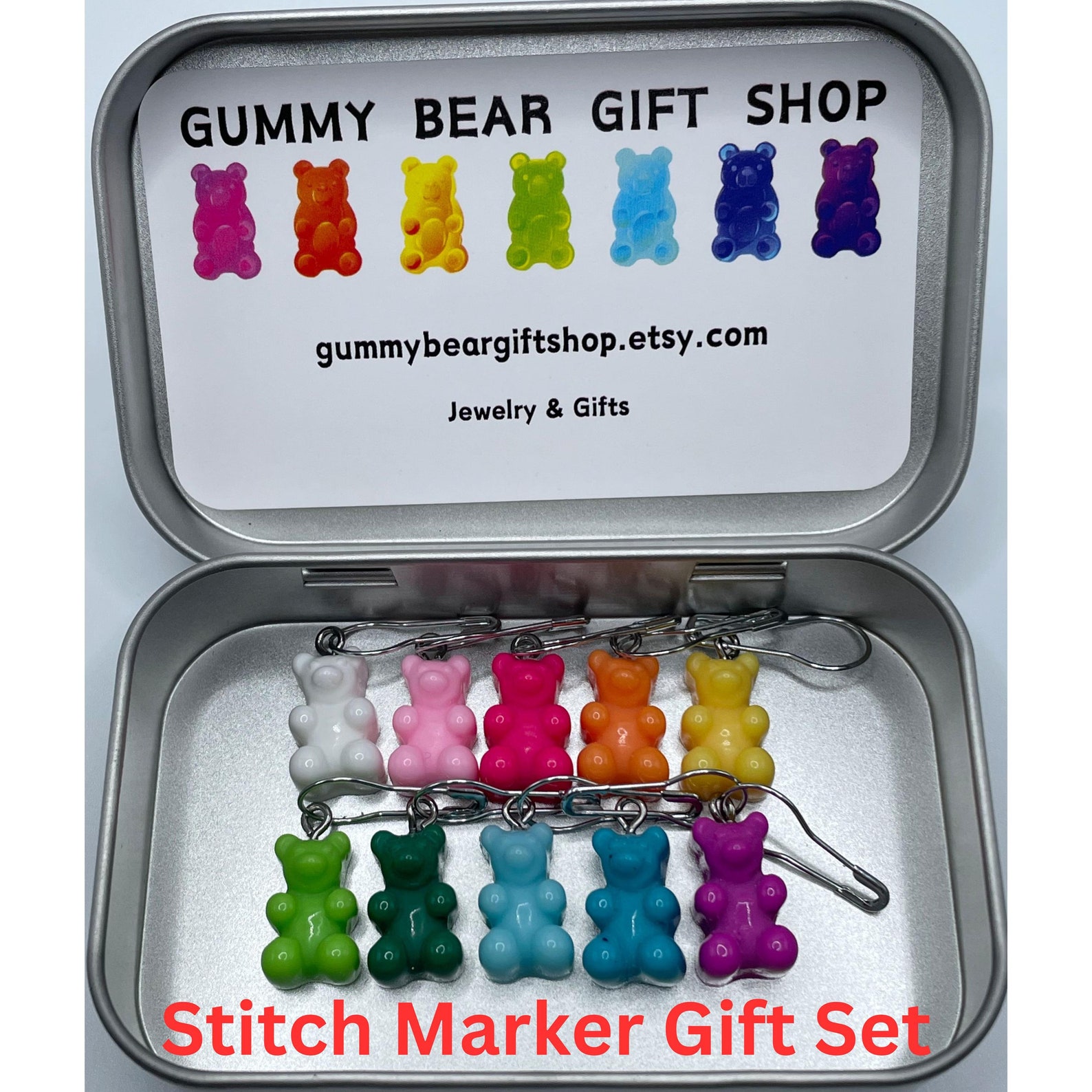 Stitch Marker Set Gummy Bear Stitch Markers Stitch Markers for Knitting ...