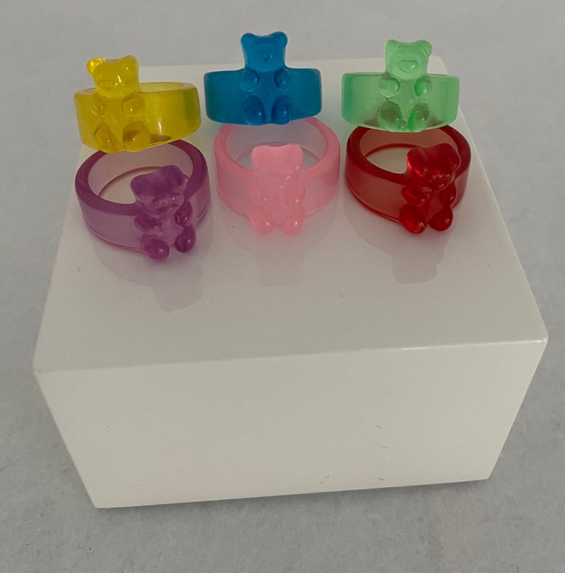 Gummy Bear Rings Large Gummy Bear Ring Gummy Bear - Etsy