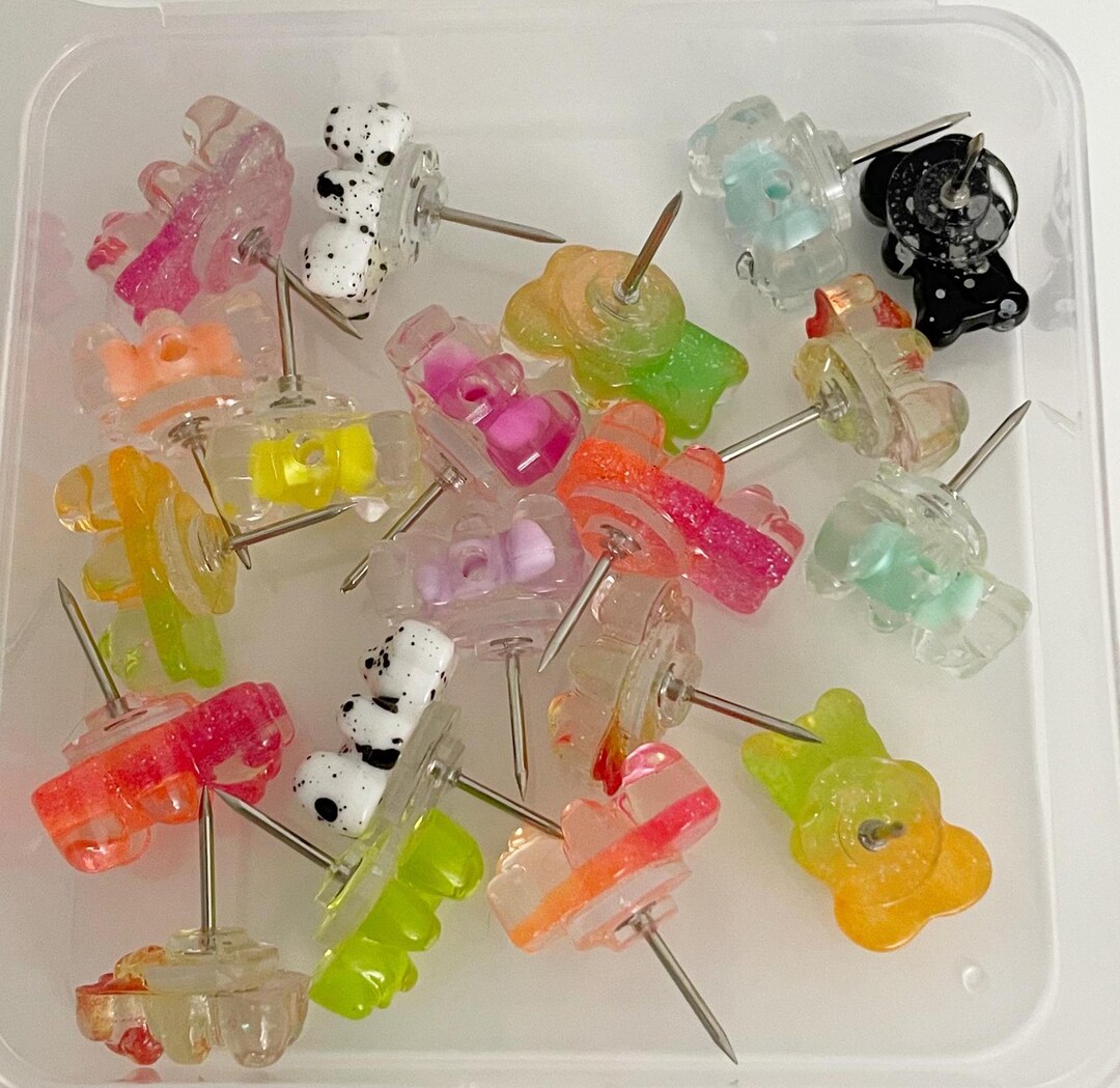 LONG Gummy Bear Push Pins | Push Pins Set | Cute Push Pin | Fun Push ...