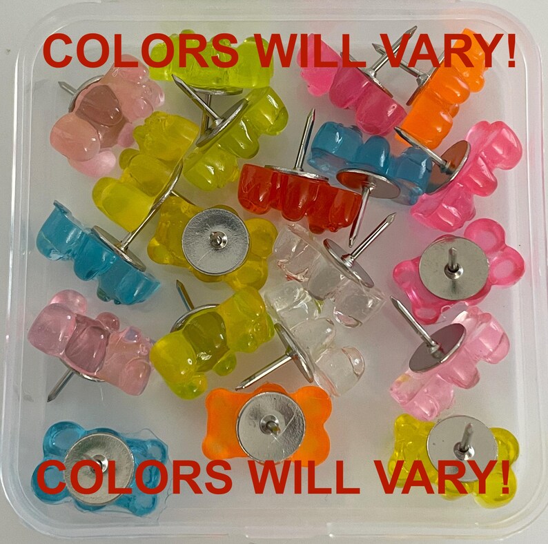 Gummy Bear Push Pins | Push Pins Set | Cute Push Pins | Fun Push Pins ...
