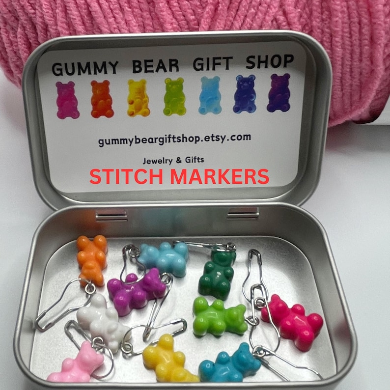 Stitch Marker Set Gummy Bear Stitch Markers Stitch Markers for Knitting ...