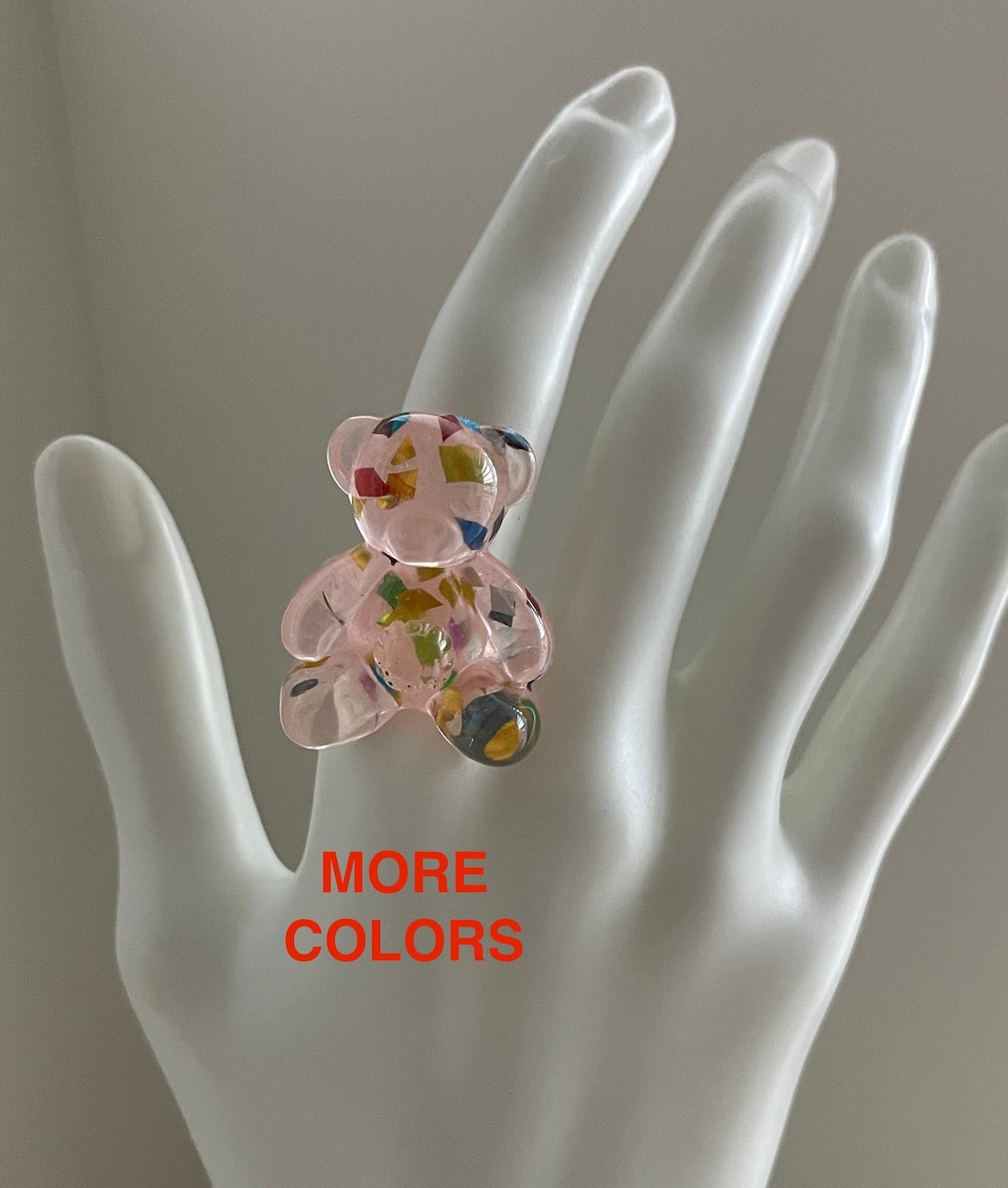 GIANT Gummy Bear Statement Rings | Gummy Bear Rings | Statement Rings | Big Gummy Bear Rings ...