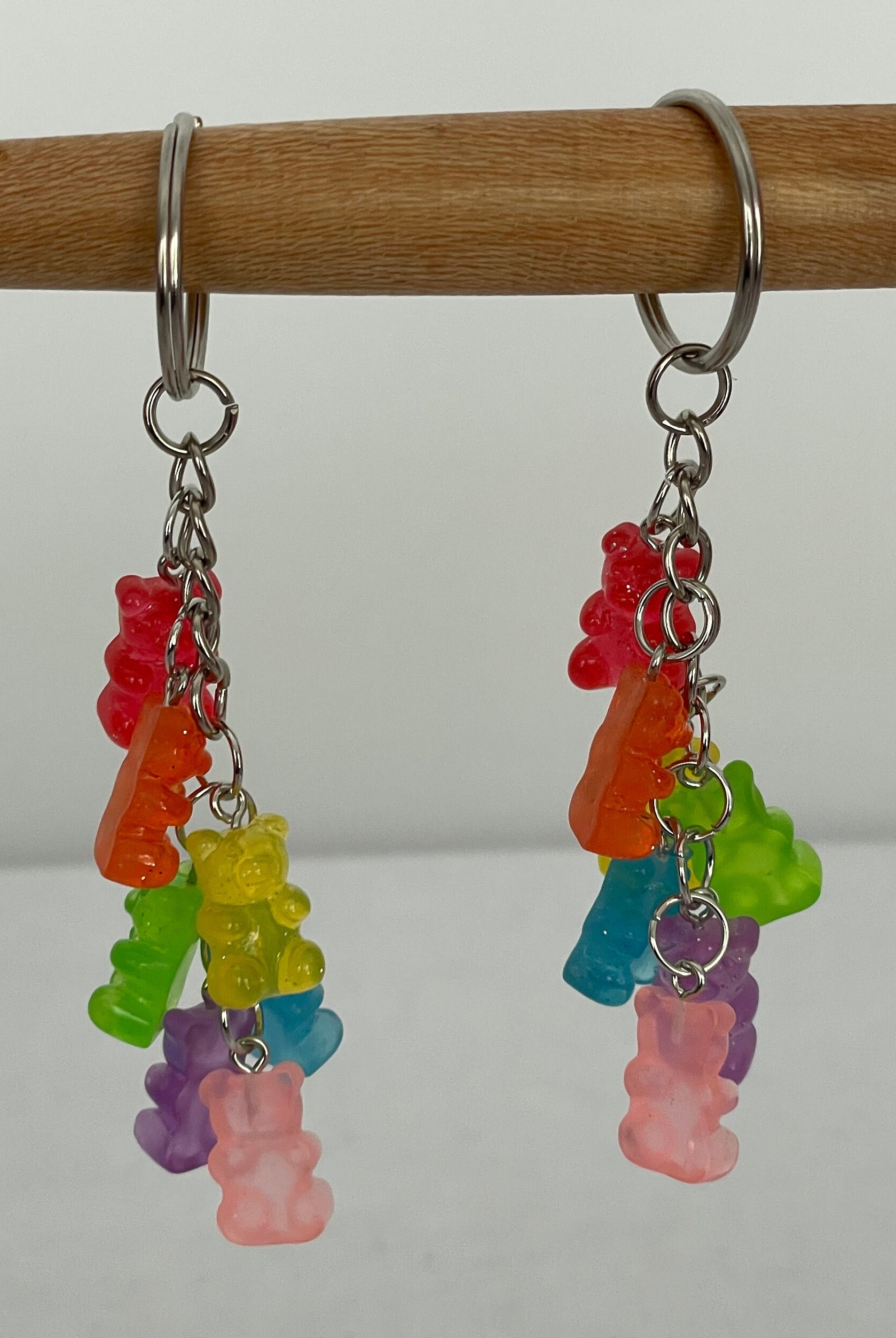 Gummy Bear Keychain Keychains for Girls Keychains for Women Rainbow ...