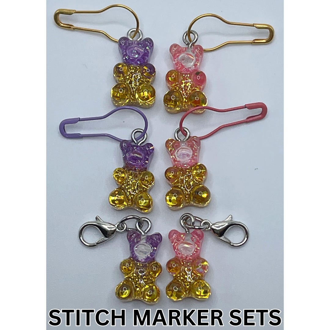Gummy Bear Stitch Markers | Stitch Marker Set | Cute Stitch Markers ...