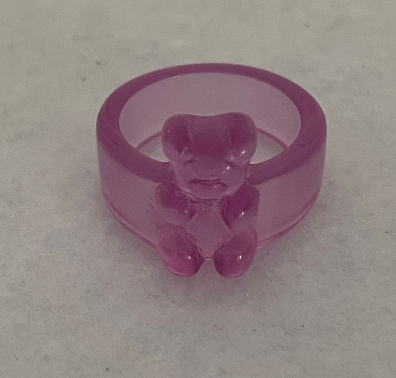 Gummy Bear Rings | Large Gummy Bear Ring | Gummy Bear Statement Ring ...