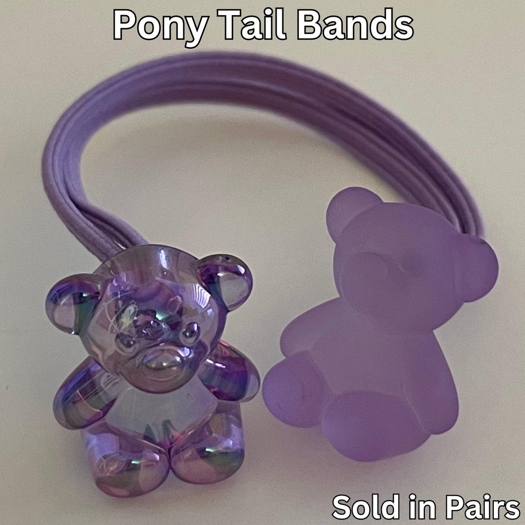 Pony Tail Holders for Girls | Bear Pony Tail Bands | Cute Hair ...