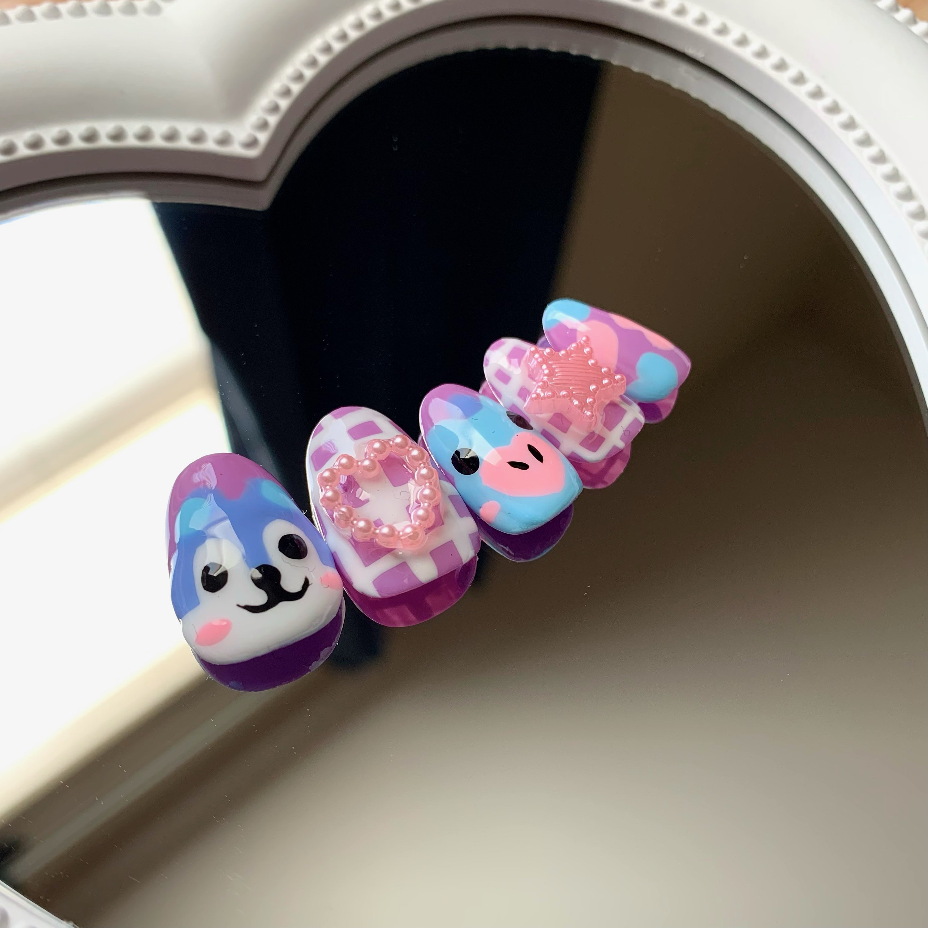 Mang BT21 Mang BT21 Nails BTS Nails Cute BT21 Nails - Etsy