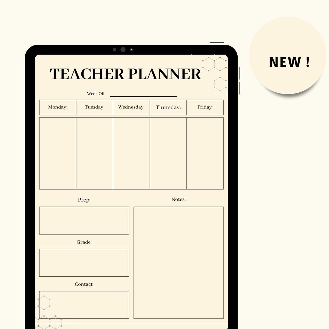 2025 TEACHER PLANNER, Lesson Plan, Digital Teacher Plan, Custom Teacher ...
