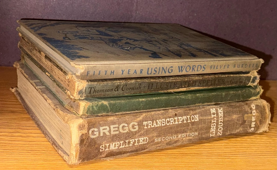 4 Antique School Books From 1900s - Etsy