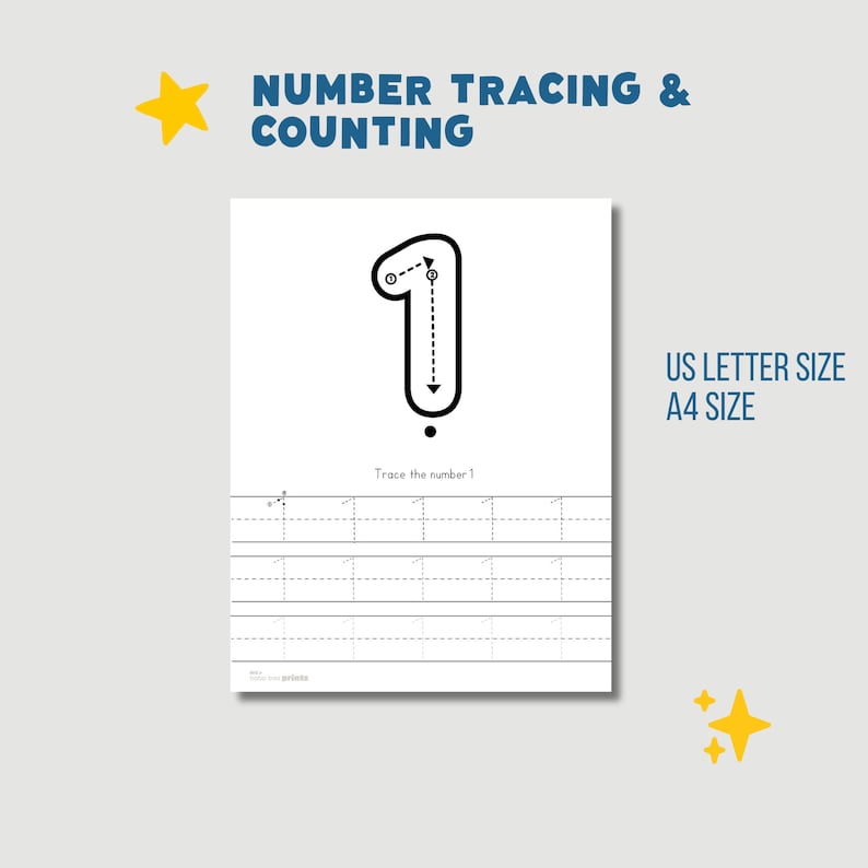 123 Tracing Worksheet, Number Coloring Worksheet, Preschool Number ...
