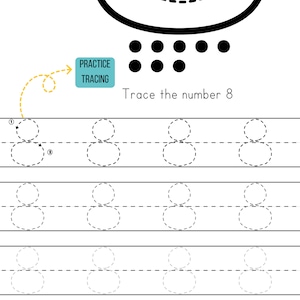 123 Tracing Worksheet, Number Coloring Worksheet, Preschool Number ...