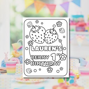 Birthday Coloring Page, 1st Birthday Coloring Page, 1st Birthday ...