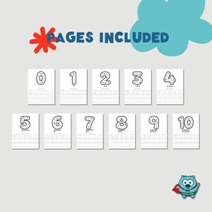 123 Tracing Worksheet, Number Coloring Worksheet, Preschool Number ...