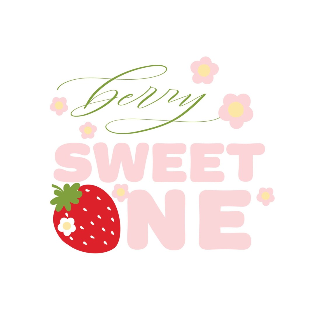 Berry Sweet One Svg, Berry Sweet One Png, Berry First Birthday Png ...