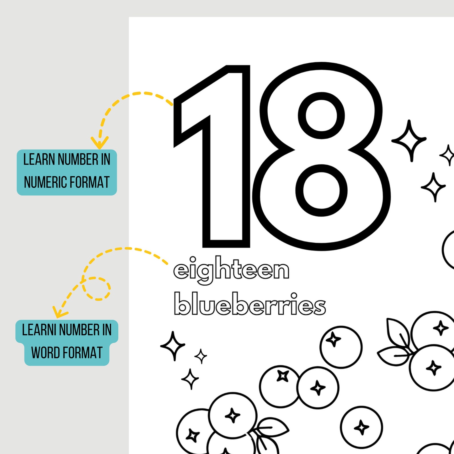 123 Coloring Page, Number Coloring Page, Preschool Coloring Pages ...