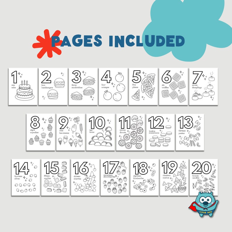 123 Coloring Page, Number Coloring Page, Preschool Coloring Pages ...