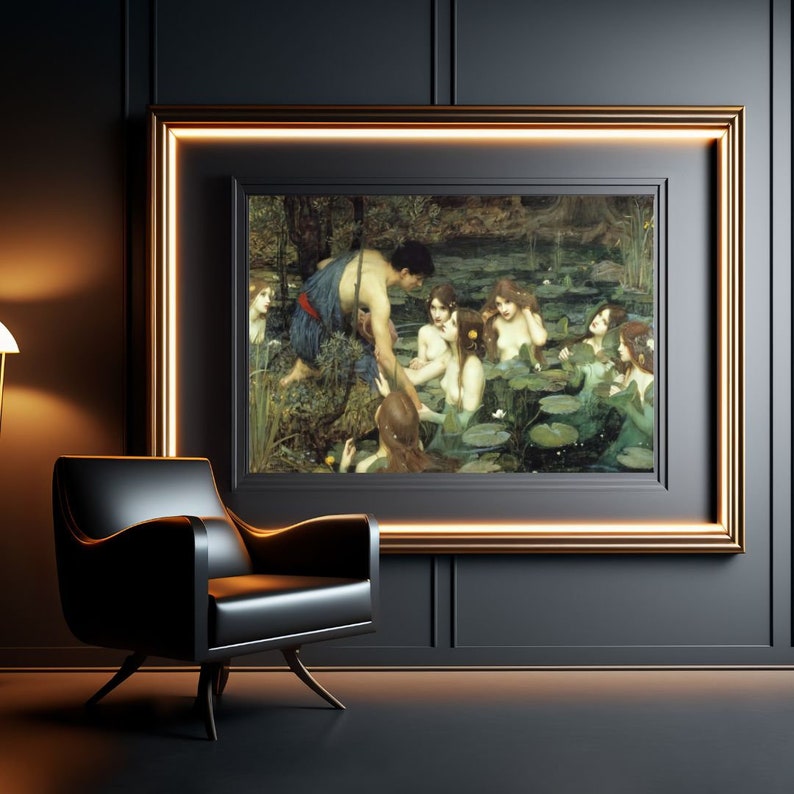 Cottagecore Renaissance Victorian Nymph Mythology Art - Pre-raphaelite ...