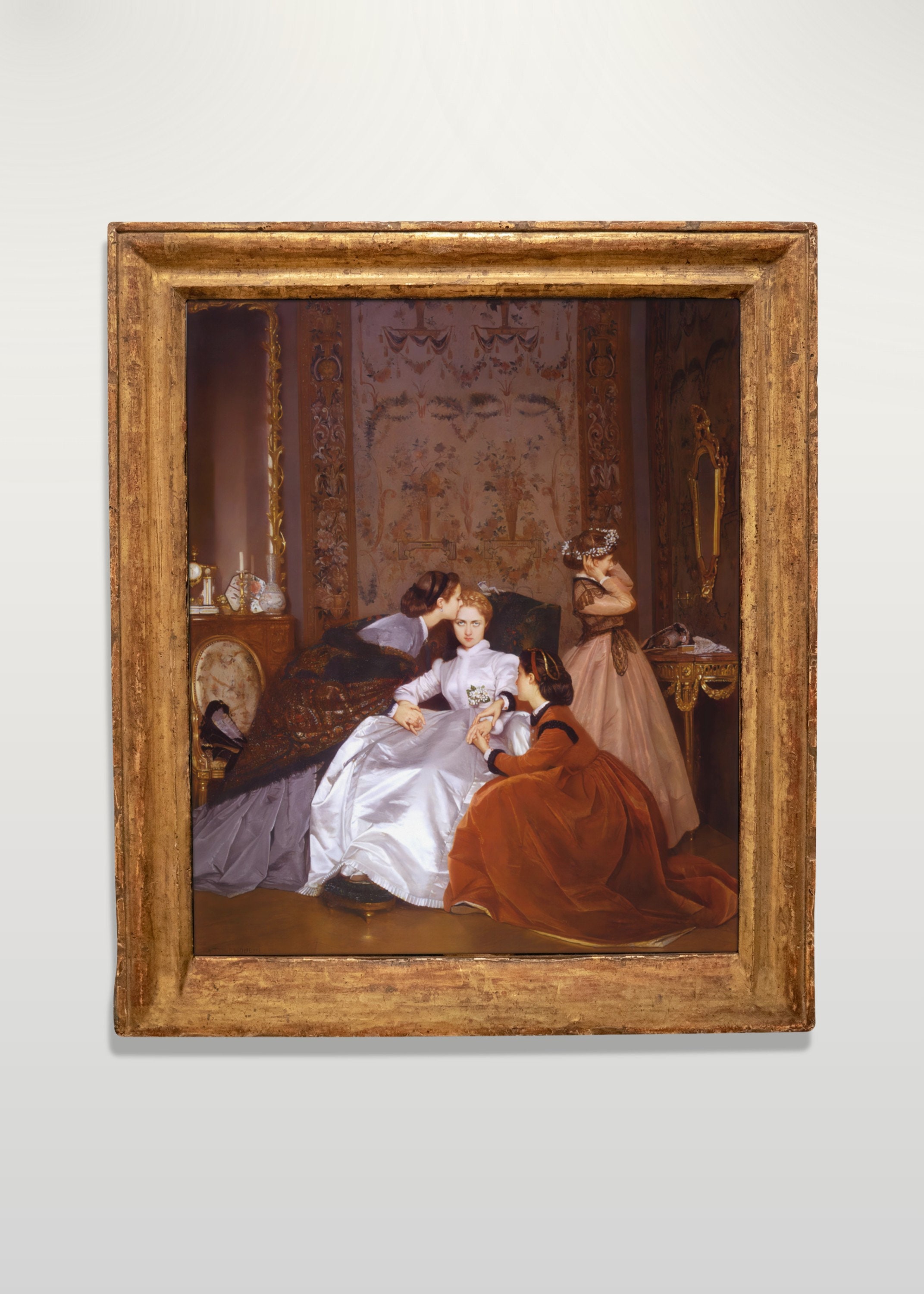 The Reluctant Bride by Auguste Toulmouche, 1866. Digital Printable Art. Moody Wall Art. the ...