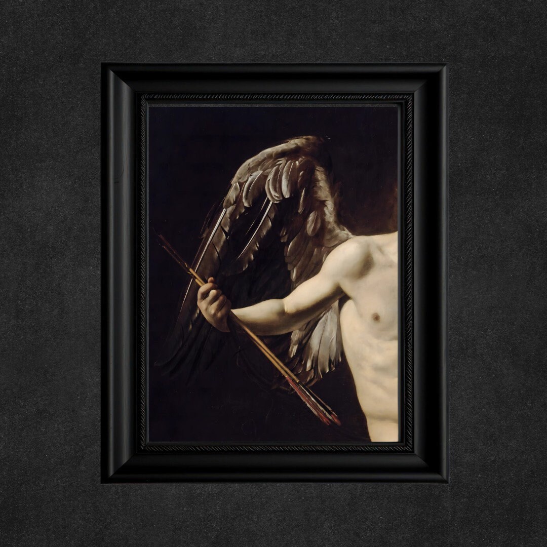Painting of Cupid With Arrow Painting From the Renaissance Period - Etsy