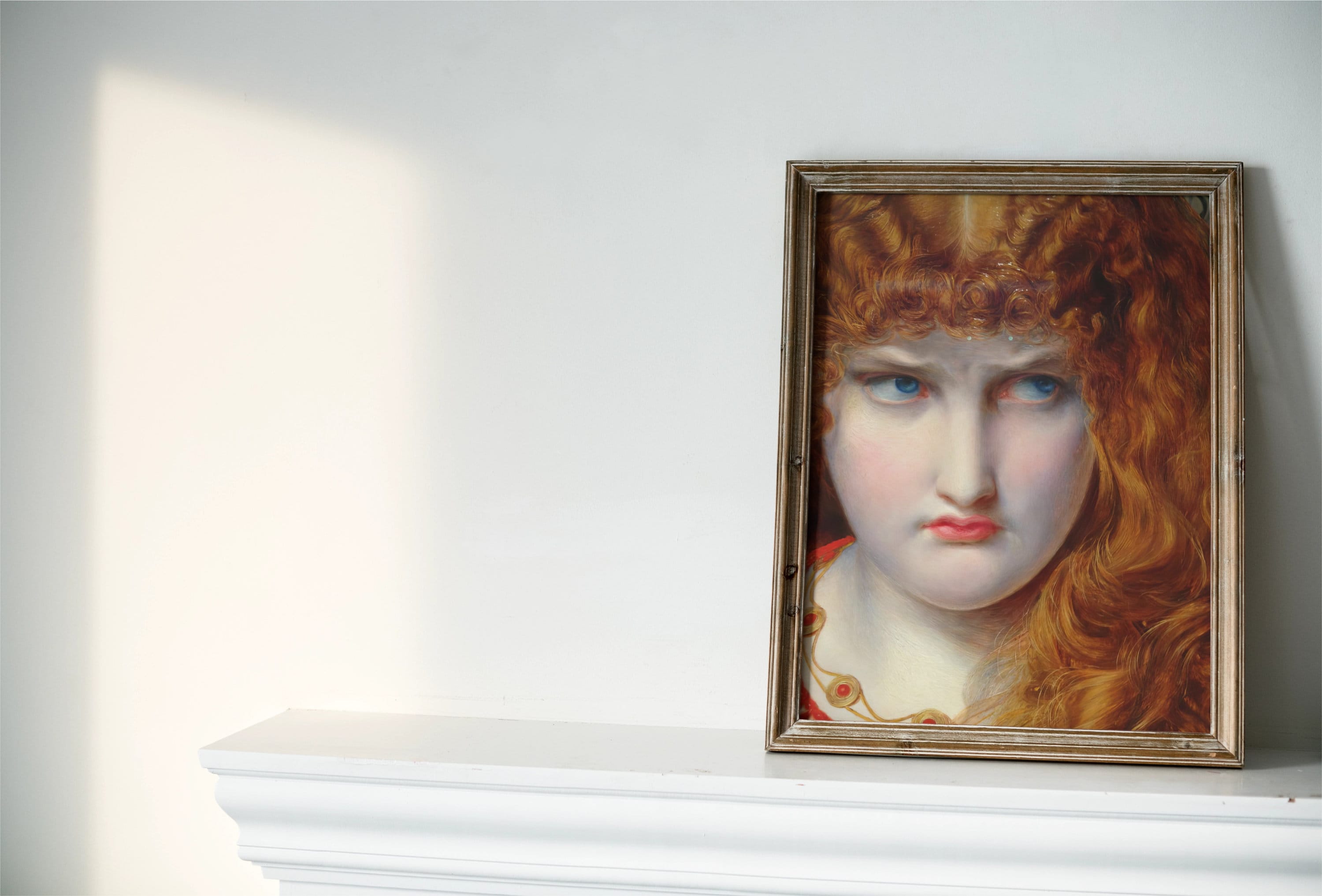 Digital Print of Beautiful Temperamental Greek Redhead Woman - Helen of ...