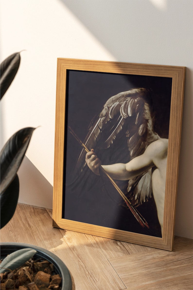 Painting of Cupid With Arrow Painting From the Renaissance Period - Etsy
