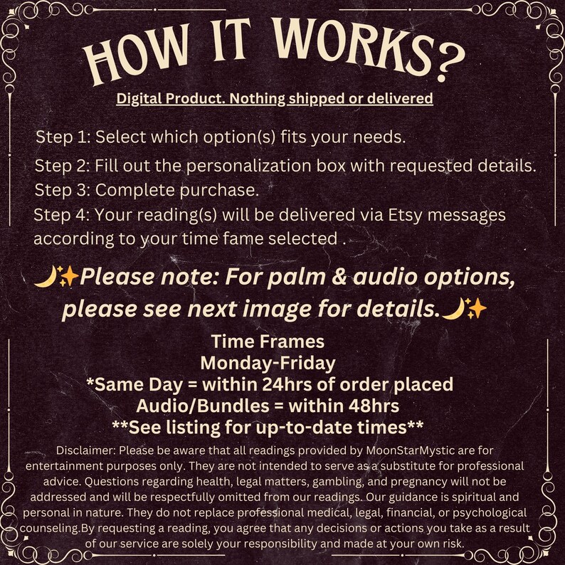 Blind Tarot Reading Palm Reading Without Questions Psychic - Etsy